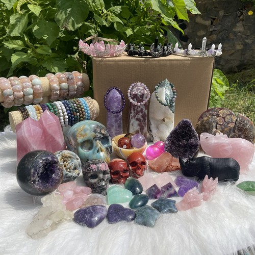 Crystal mystical Box Quartz Mystery Bag Heal Crystal gifts Home ...
