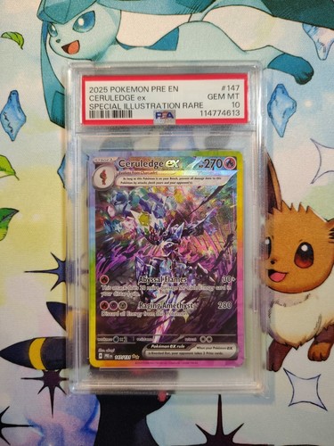 2025 Pokemon PRE EN Special Illustration Rare #147 Ceruledge Ex PSA 10 ...