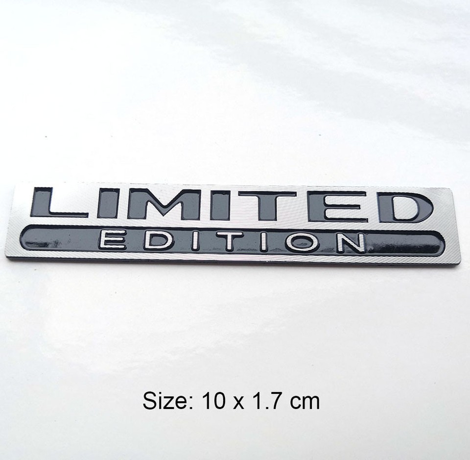 2x Universal 3D Limited Edition Logo Car Chrome Emblem Badge Trunk ...