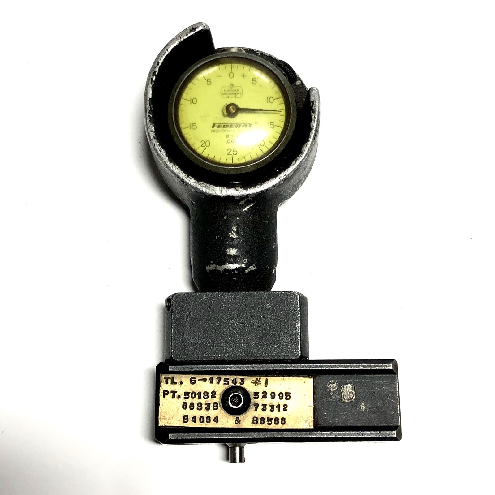 * Vintage Federal B70 .001" Bore Gage Dial Indicator With Hanlo Gage ...
