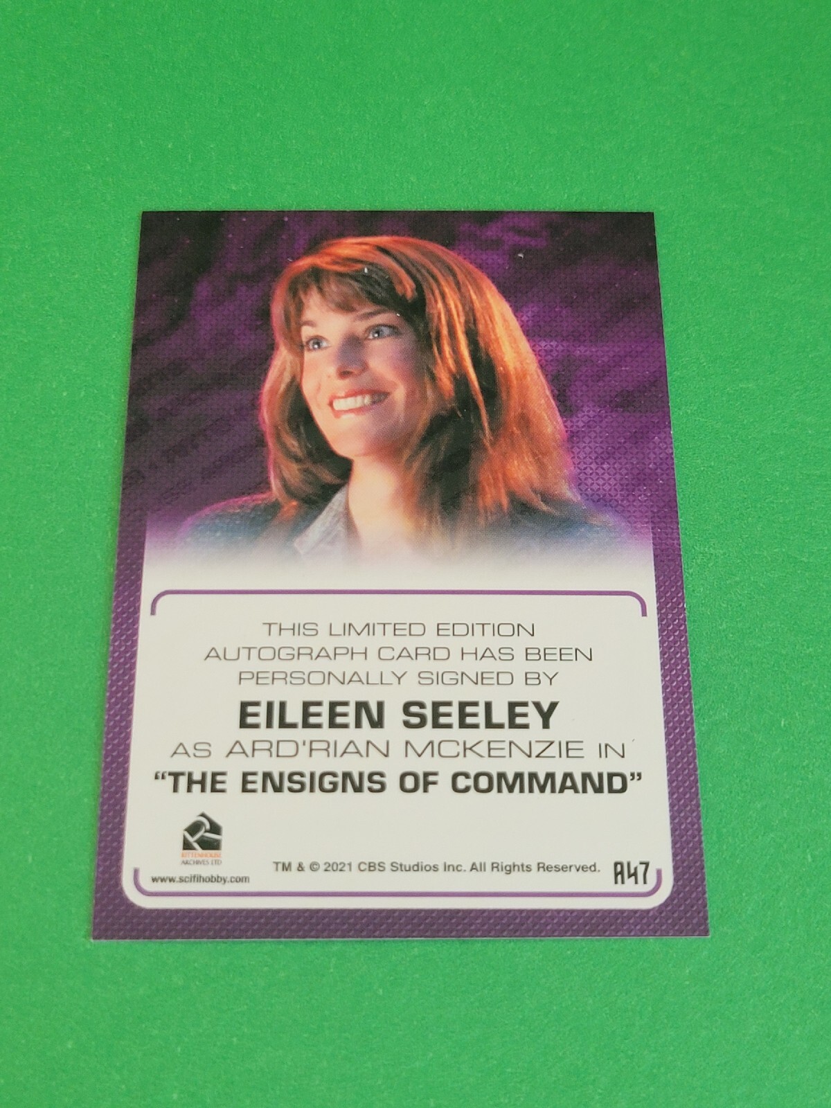 EILEEN SEELEY - 2022 RITTENHOUSE STAR TREK TNG ARCHIVES & INSCRIPTIONS ...