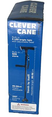 Clever Stable self-supporting folding cane with led light extra ...