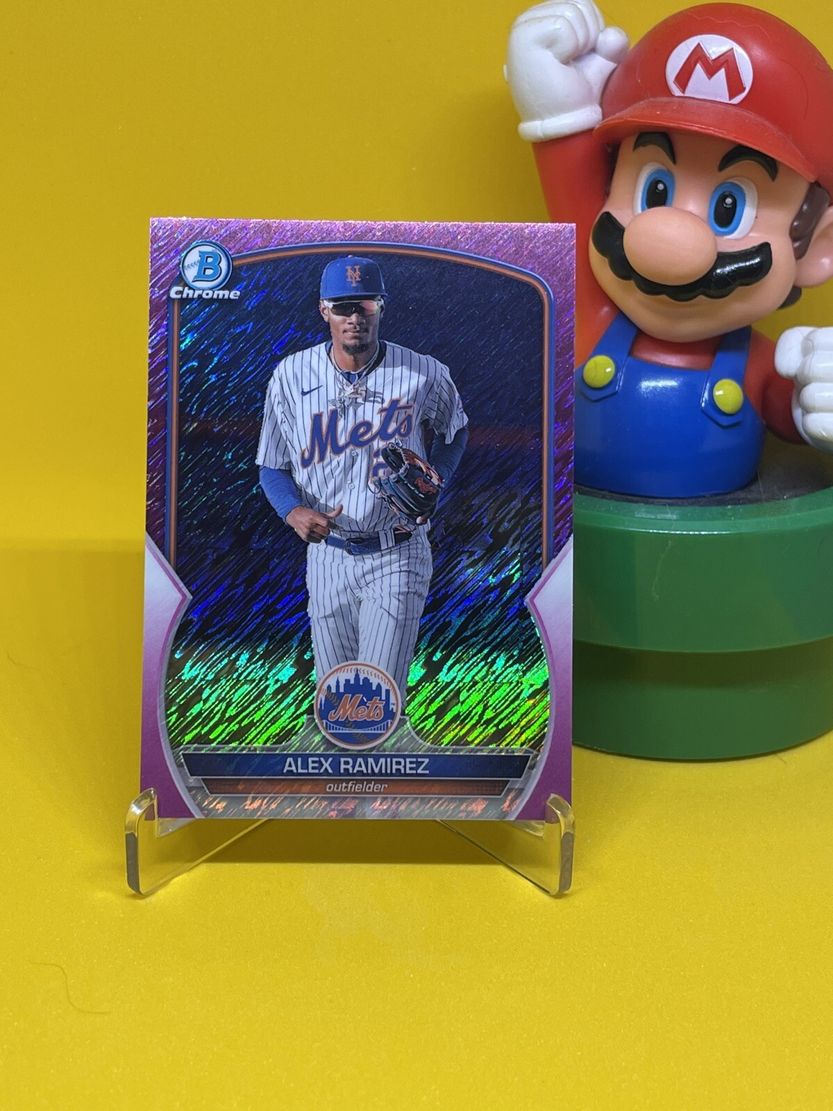 2023 Bowman Chrome Fuchsia Shimmer Refractor #BCP211 Alex Ramirez /199 ...