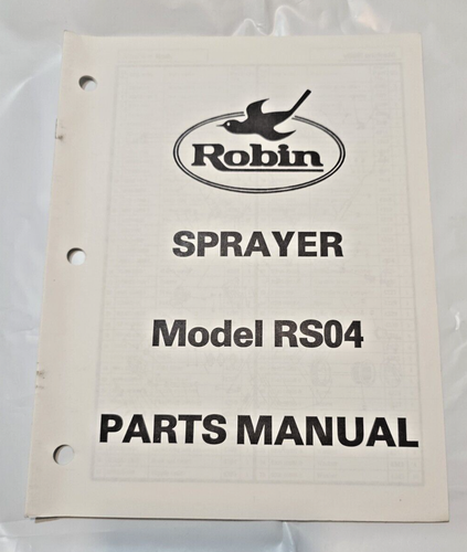 Robin Sprayer Model RS04 Parts Manual Original OEM Illustrated 1985 | eBay