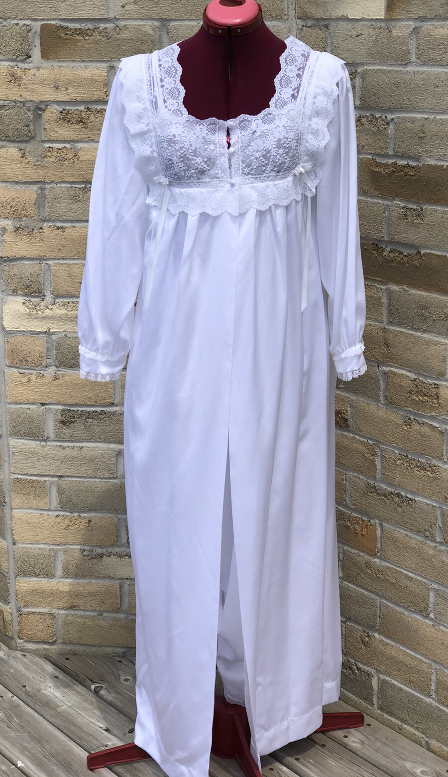 Vtg 60’s Peignoir Set Negligee Dressing Gown Wedding … - Gem