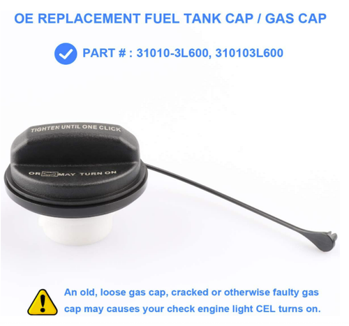 Fuel Tank Gas Filler Cap For Hyundai 31010-3L600 ELANTRA SONATA SANTA ...