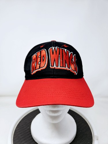 VINTAGE Detroit Red Wings Snapback Hat 1990s Made In USA NHL FAST ...