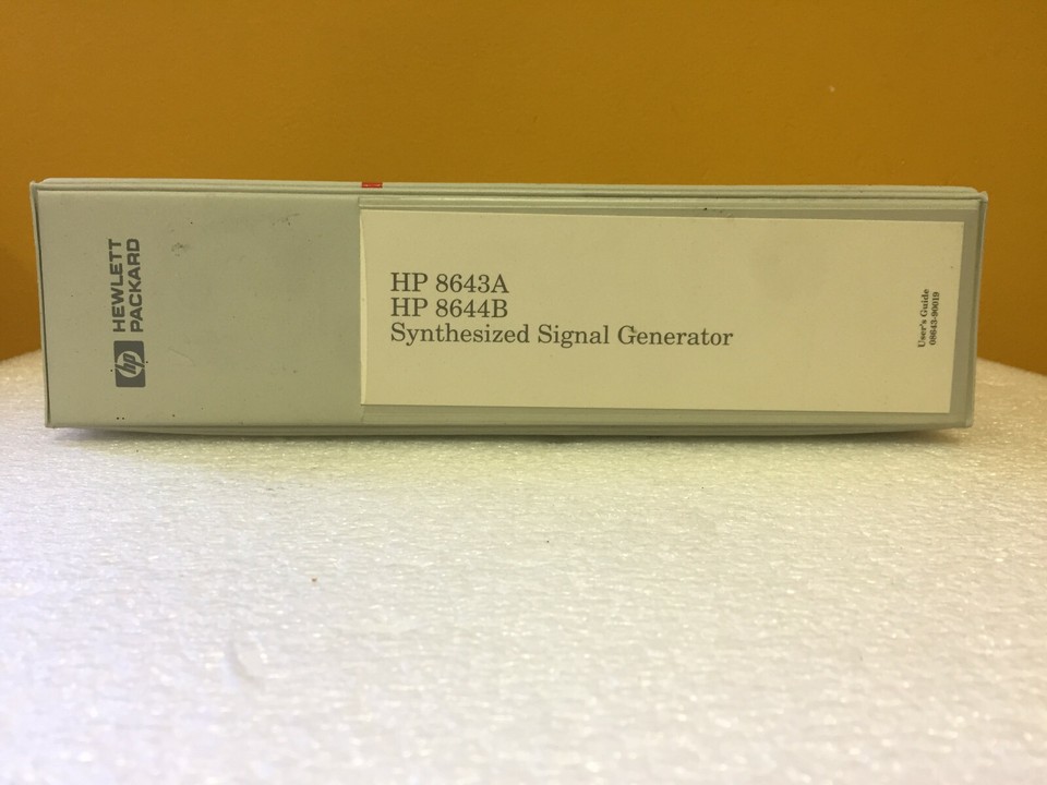 HP / Agilent 08643-90019 8643 8644 Signal Generator User's Guide | eBay
