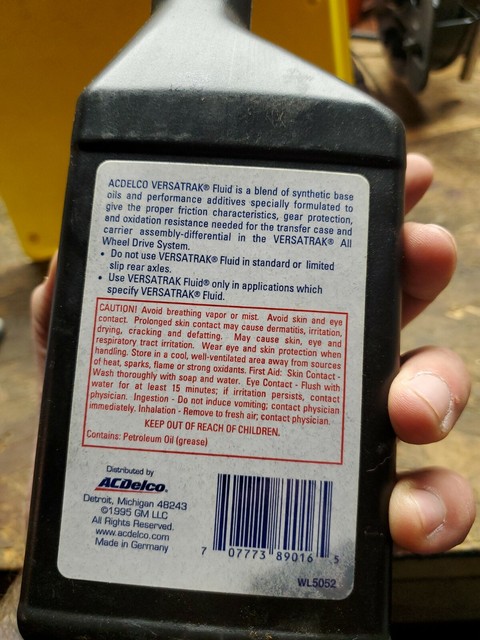 ACDelco 10-4058 Versatrak Fluid - 16.9 Oz 12378514 for sale online | eBay