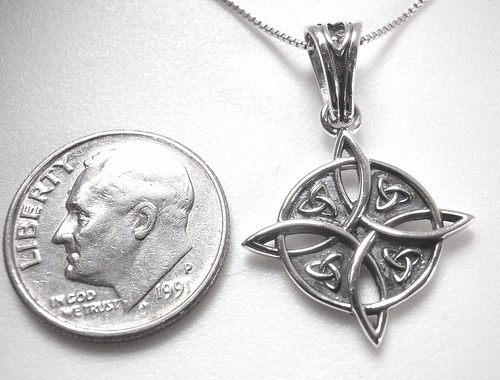 Celtic Witches Knot 925 Silver Pendant - Symbolizes Resilience and ...