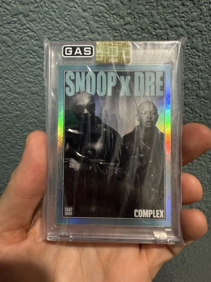 Complex Cover x Snoop Dogg Dr Dre G.A.S. Trading Card C-4 TEAL Foil ...