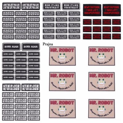 Space MR Robot Patch - Anime Cartoon Iron On Embroidered Patches Kid ...