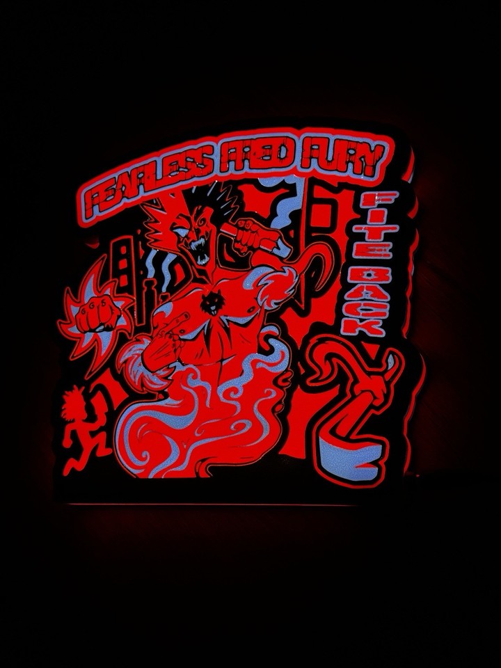 Insane Clown Posse Icp FEARLESS FRED LED Light Box Wall Hanging Icp ...