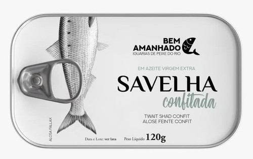 Gourmet Freshwater Fish - Twait Shad confit in Olive Oil - 3 tins x 4 ...
