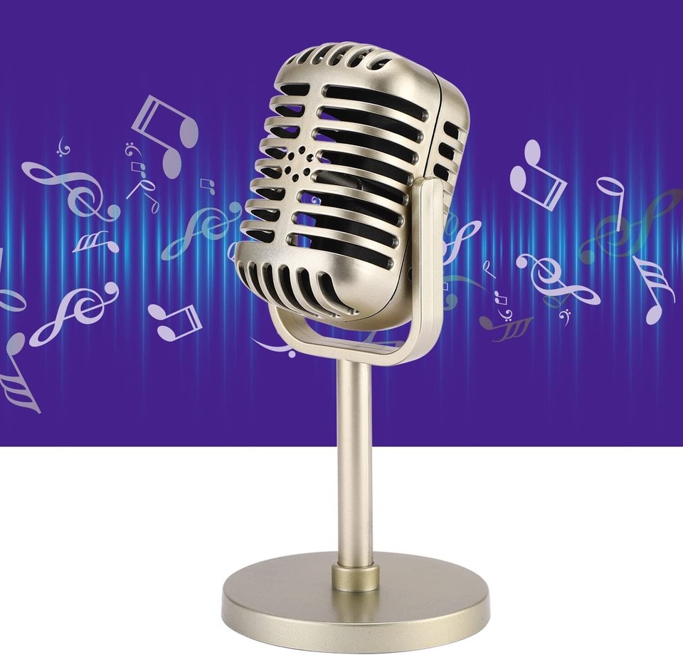 Microphone Vintage Look Old Style Dynamic Vocal Classic Retro Studio ...