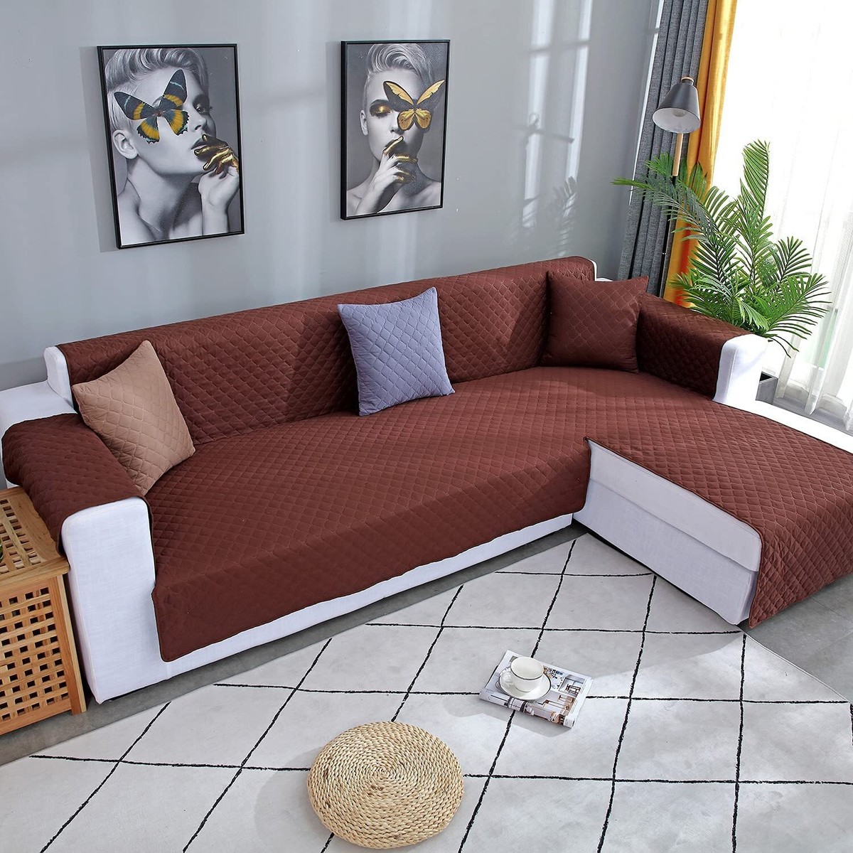 Brown Sofa With Removable Cover