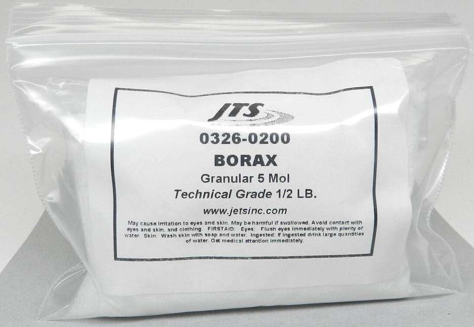 Borax Flux 1/2 Pound Melting Gold Silver Crucible Glaze Jewelry Casting ...