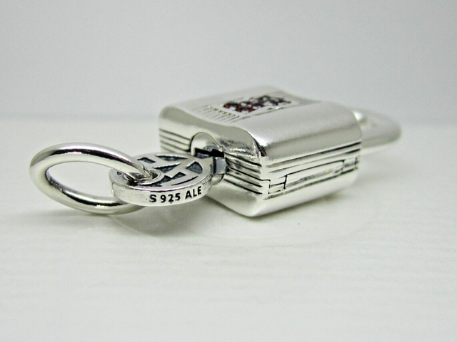 Authentic Pandora #790088C02 Padlock and Key Dangle Charm with Red ...