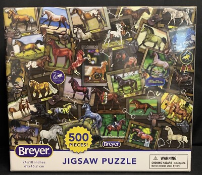 Breyer JIGSAW PUZZLE World of Breyer Horses 500 Piece 24x18 Inches NEW ...