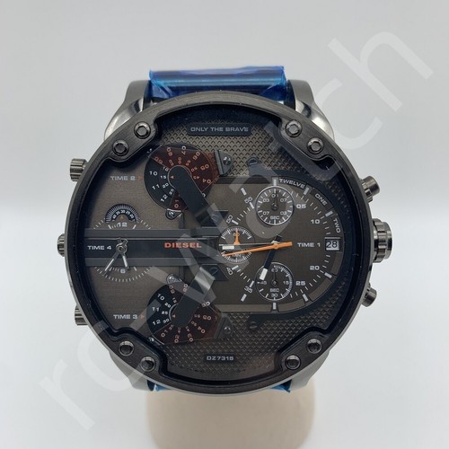 Diesel DZ7315 Mr.Daddy 2.0 Chronograph Black Dial Stainless Steel Men's ...