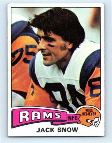 1975 Topps Jack Snow Los Angeles Rams #258 | eBay