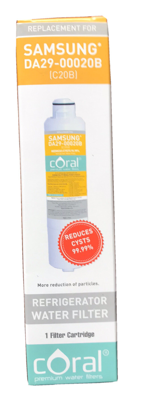 New Coral Samsung Refrigerator Water Filter Cartridge DA29 00020B C20B ...