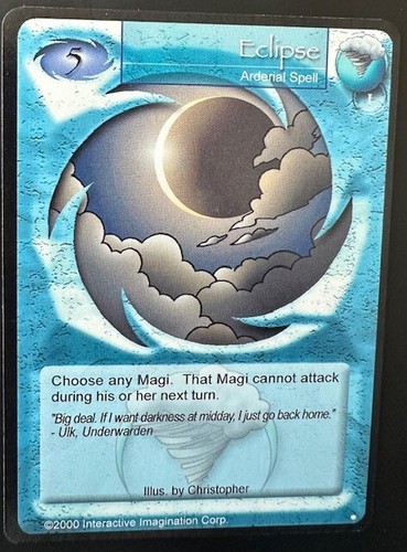 Magi Nation Eclipse Arderial Spell 1st Edition | eBay