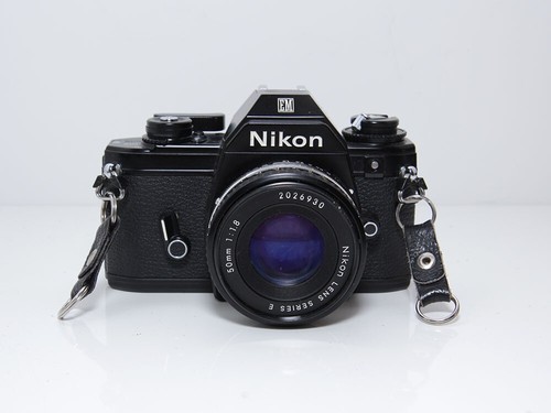 Nikon EM Film 35mm SLR Camera Body Only Film Roll Vintage Analog Mint ...