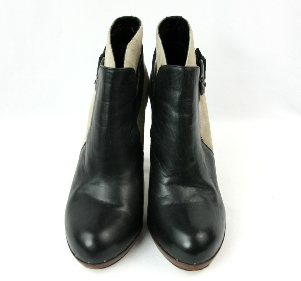 Sam Edelman Lulu Leather Suede Platform Slip In Ankle Boots Booties ...