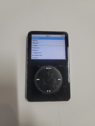 Apple iPod Classic Black 30GB A1136. TURNS ON - READ. | eBay