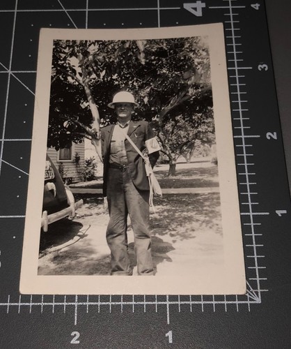 1940s WWII Air Raid Officer Corps Civilian Military Man Vintage ...