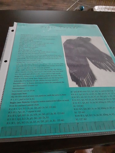 Fiber Trends Fainas Scarf Knitting Pattern AC48x Pattern | eBay