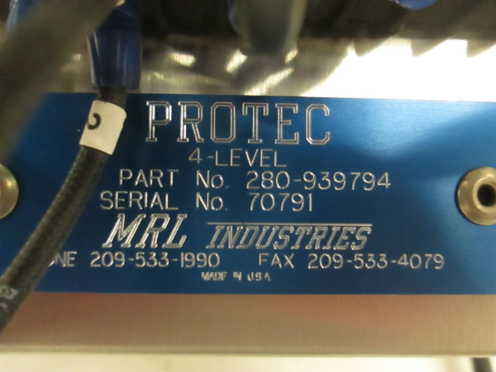 MRL Industries PROTEC 4-Level / Channel Sag Detector 280-939794 | eBay