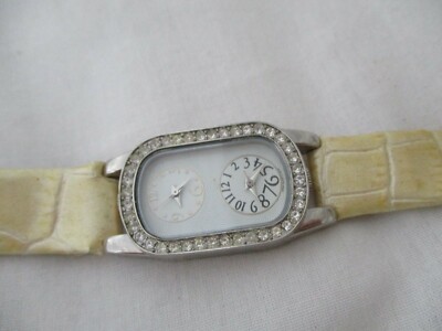 Double Dial Watch, Rhinestones, WORKING! | eBay