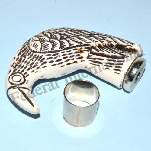 Walking Stick Cane Shaft Resin Falcon HEAD Vintage AMAZING STYLE HANDLE ...