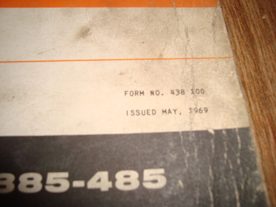 Oliver 285 385 485 Field Cultivator Parts Catalog 438 100 | eBay