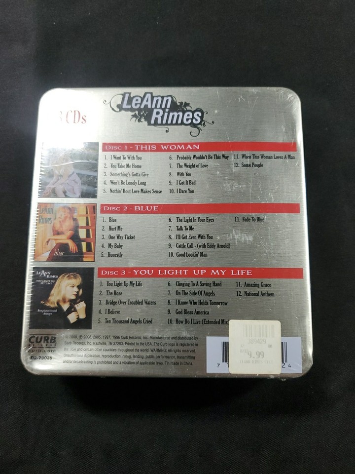 Leann Rimes Collector's Edition Tin CD Box Set May 2008 3 Discs Sealed ...