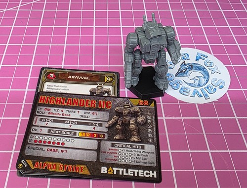 BattleTech Highlander - IIC Mech -- Clan Direct Fire Star + Cards | eBay