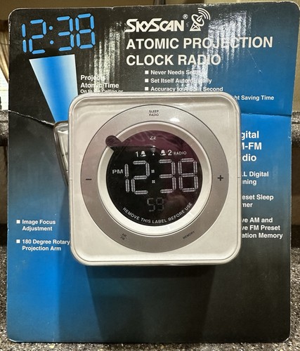 SKYSCAN ATOMIC PROJECTION CLOCK RADIO BRAND NEW 2008 | eBay