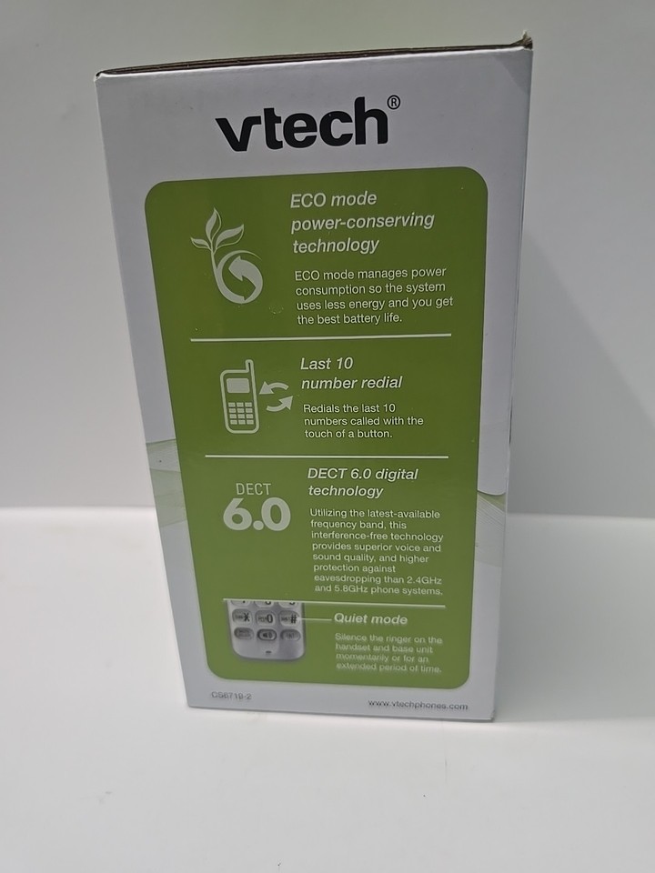 VTech CS6719-2 DECT 6.0 2-Handset Cordless Phone System 735078028242| eBay