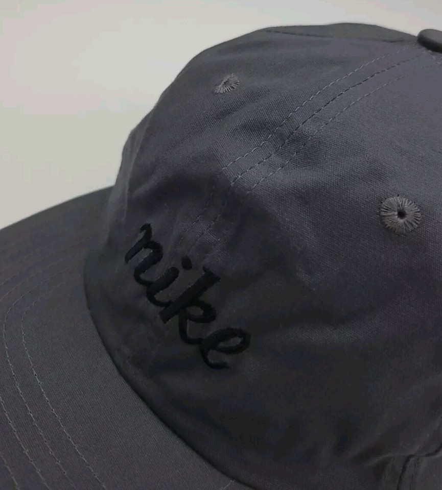 Vintage Nike Spellout Golf Hat Rare Grey Tiger Woods Logo Air Sport Htf ...