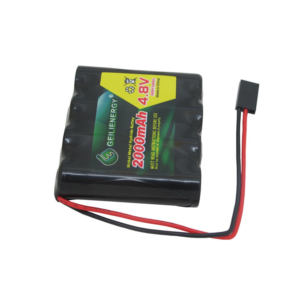 2pcs 4.8V 2000mAh NiMH RX Receiver Hitec for RC Receivers Transmitter ...
