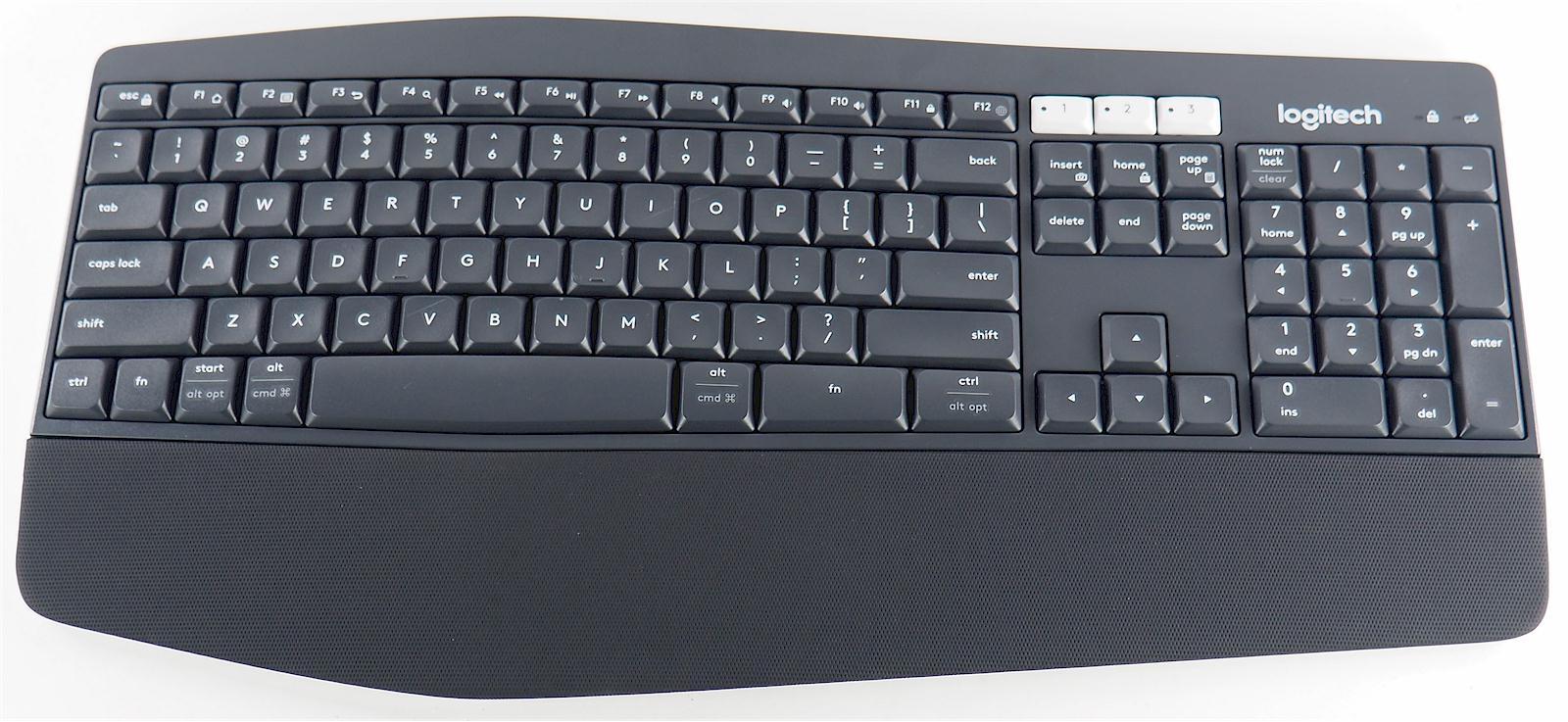 Logitech K850 Wireless Bluetooth PC Keyboard Receiver - Black for sale ...