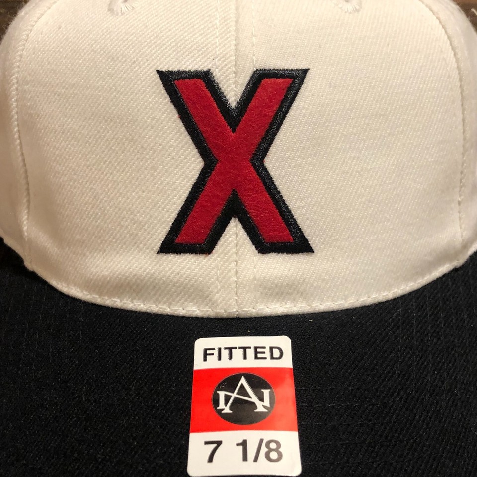 Cuban X Giants Hat Cap Mens Fitted 7 1/8 White Red Negro Leagues ...