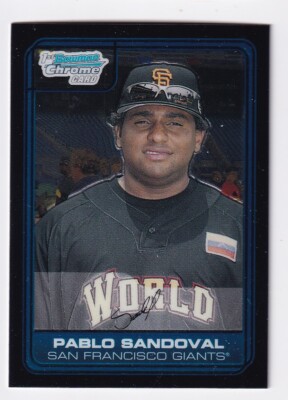 Pablo Sandoval 2006 Bowman Chrome MLB Naturals Card | eBay