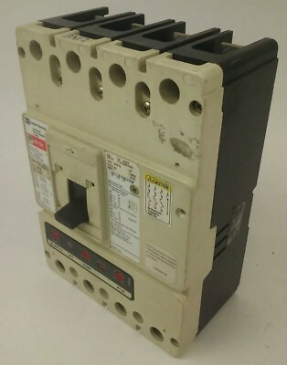 CUTLER HAMMER CIRCUIT BREAKER KD4400F 400A 4P 600V,300A TRIP KT3300T ...