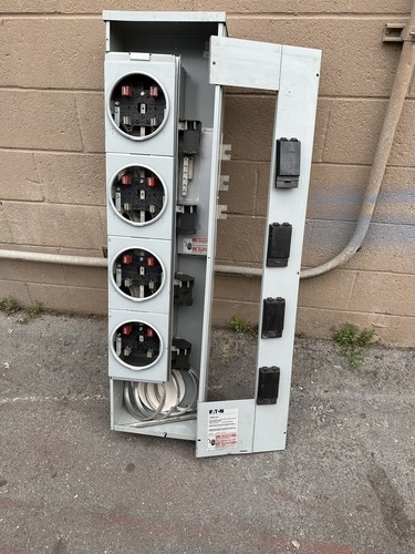 EATON 1MM412R 800A 4-Gang 1-Phase Four Meter Box | eBay