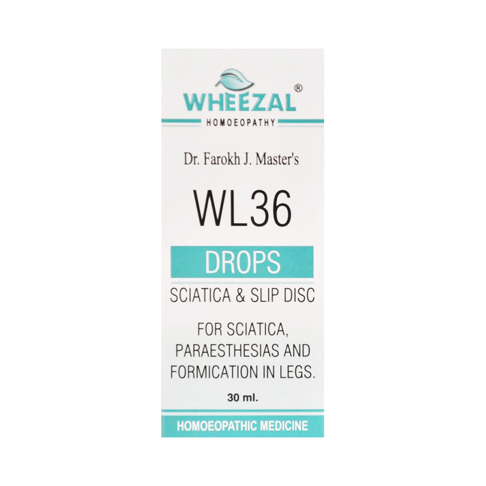 Wheezal WL36 Sciatica, Slip Disc Drop Homeopathy Remedy 30ml | eBay