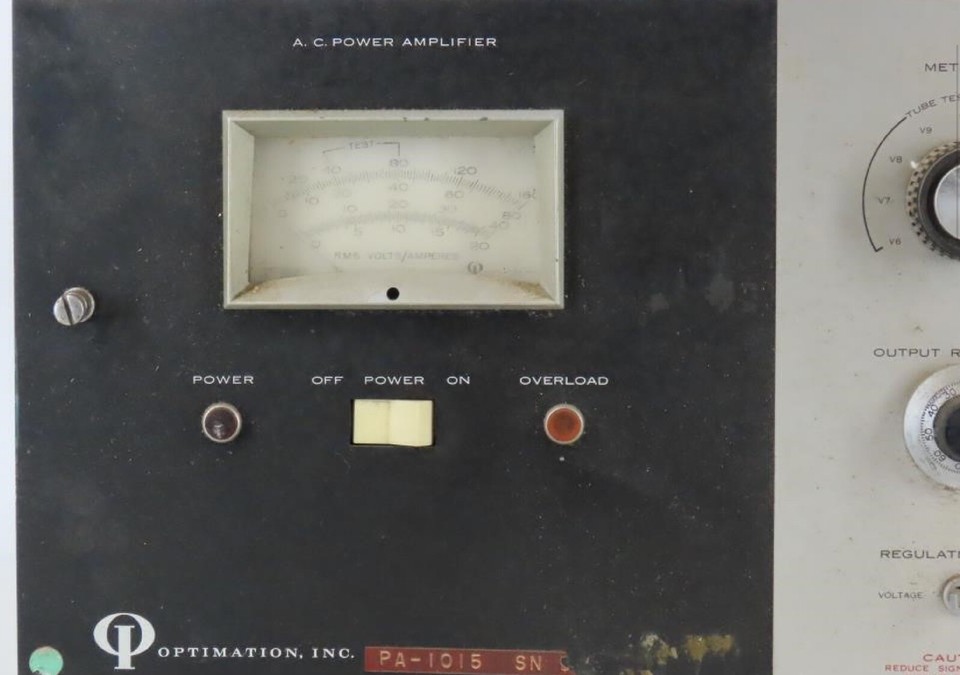 Optimation Inc. AC Power Amplifier PA-1015 NO WAY TO TEST | eBay