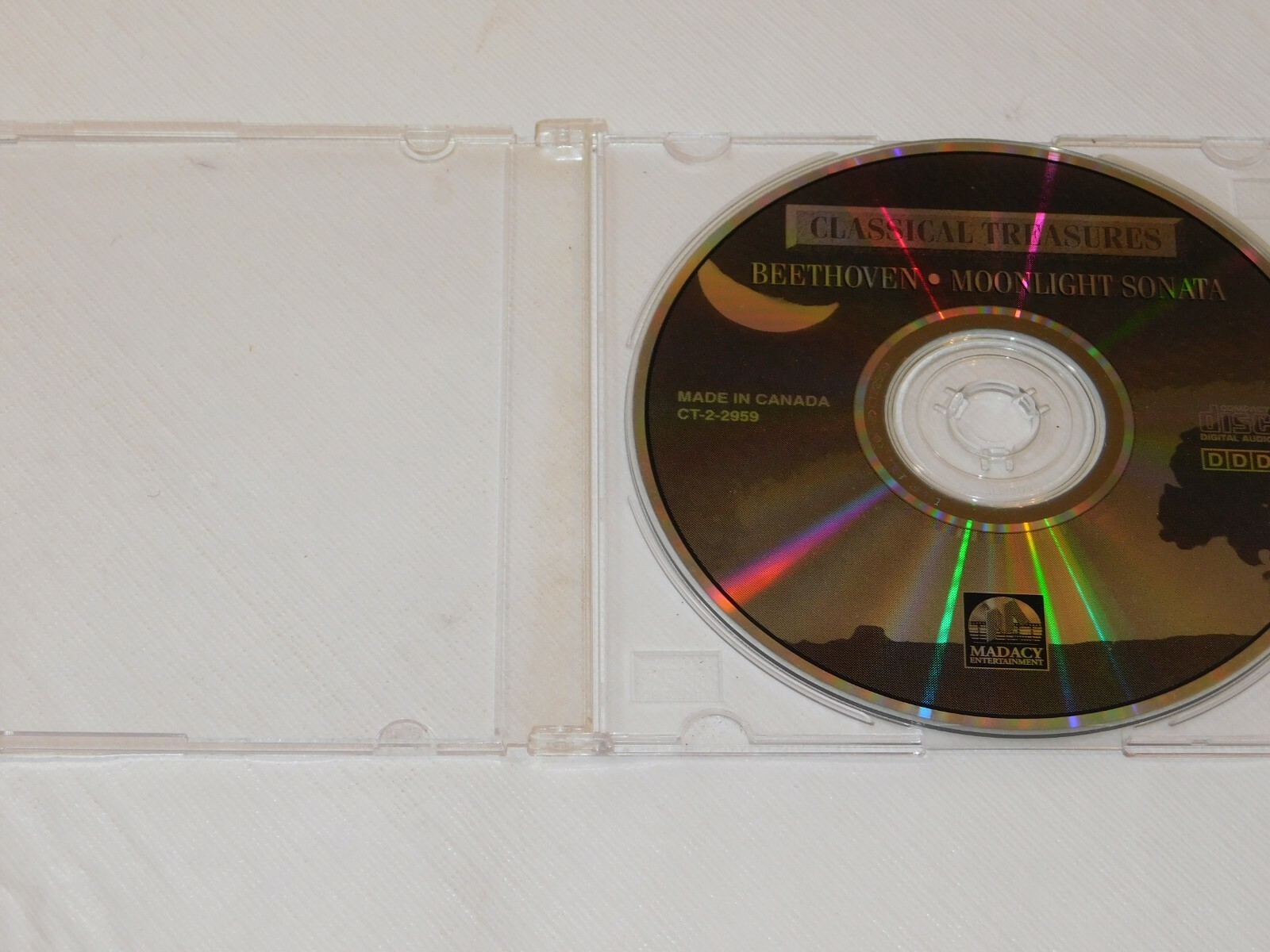 Classical Treasures Beethoven Moonlight Sonata CD Madacy Entertainment ...
